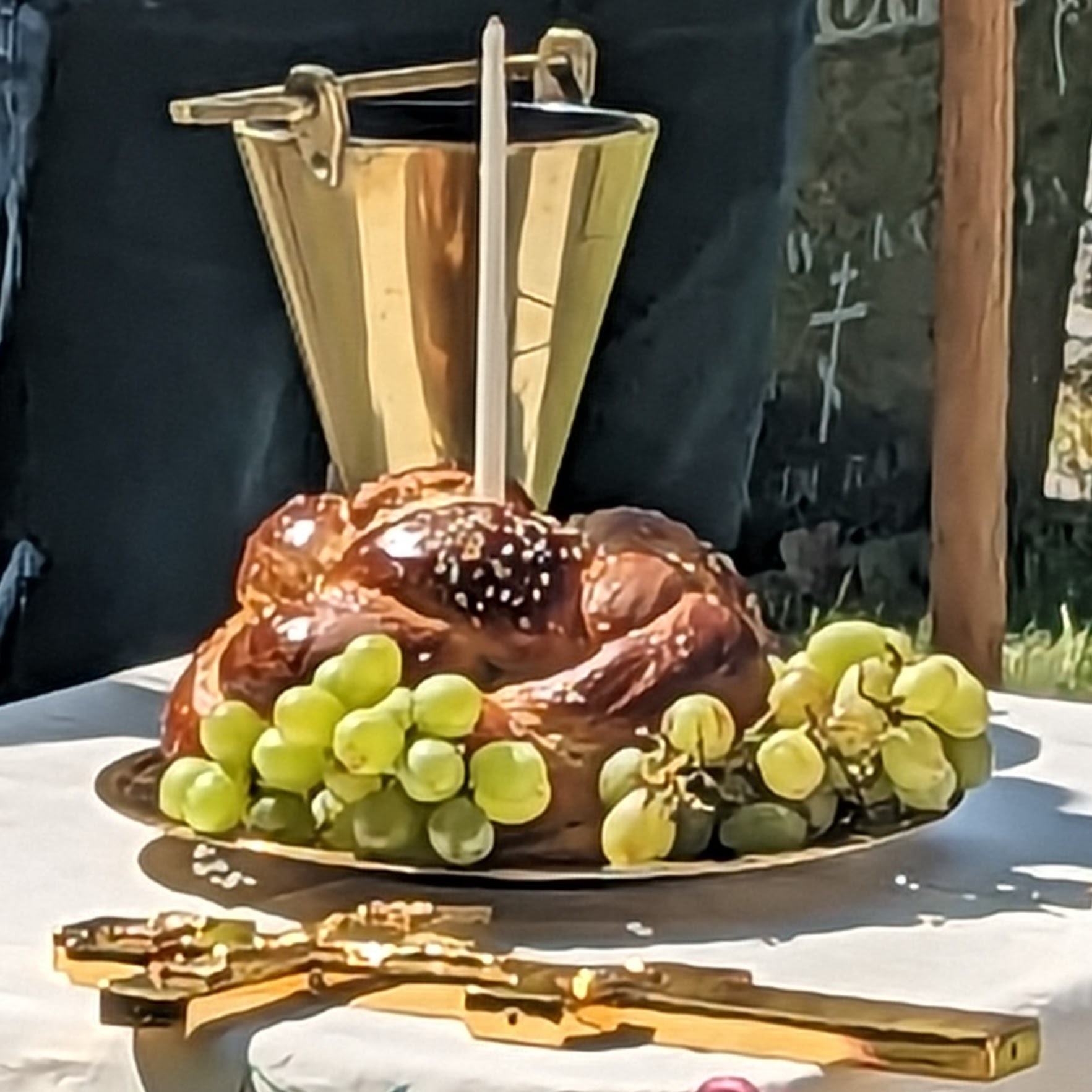Blessing of the graves at St. Nicholas.